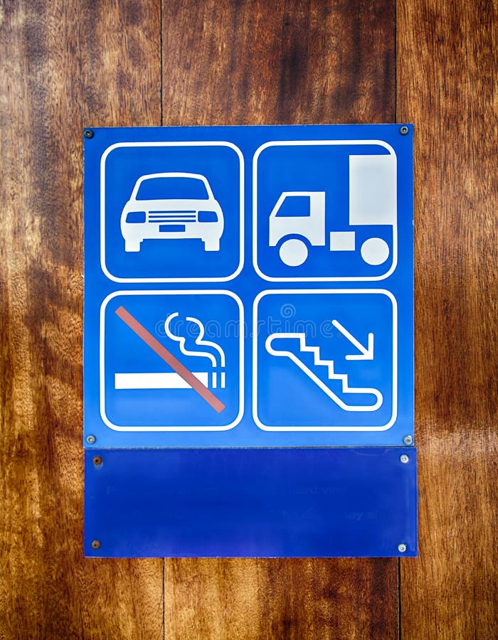 Parking Deck Information Sign Stock Image - Image of direction, entry ...