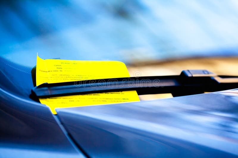 Parking fine stock image. Image of line, transport, violation - 273467929