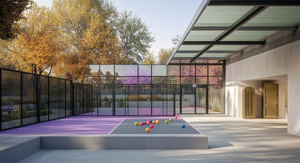 A Parking Garage with Elevated Levels, an Elevator, and a Terrace with ...