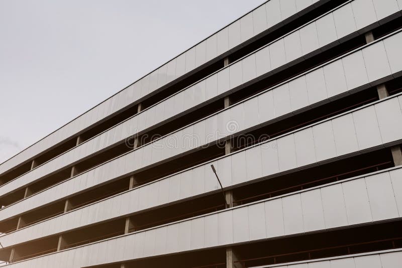 Parking Garage Facade and Exterior Stock Photo - Image of architecture ...