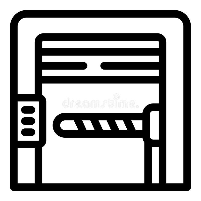 Parking Garage Gate Closing Symbolising Security and Access Control ...
