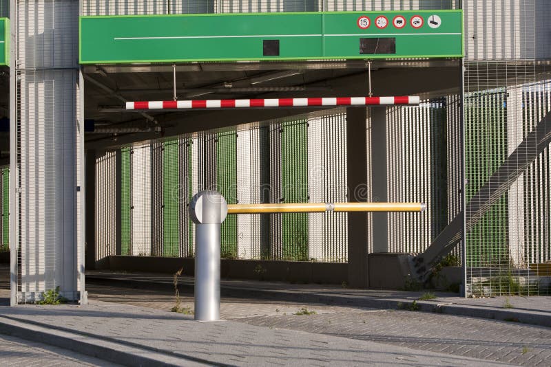 Parking garage gate stock photo. Image of garage, entrance - 46237714