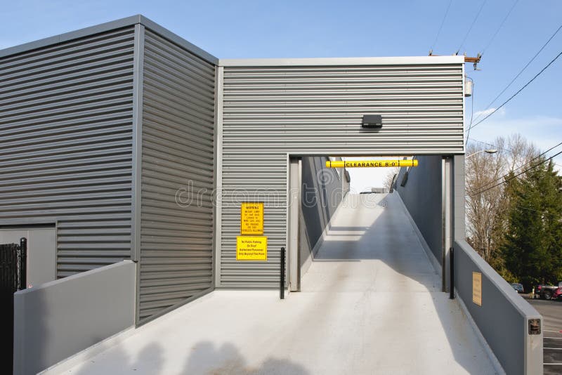 Parking Garage Underground Interior Stock Image - Image of building ...