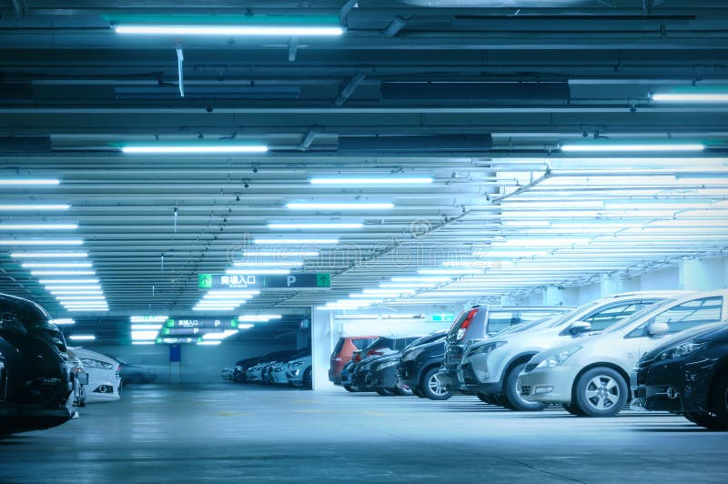 Parking Garage in Taiwan, Design Architecture Stock Image - Image of ...