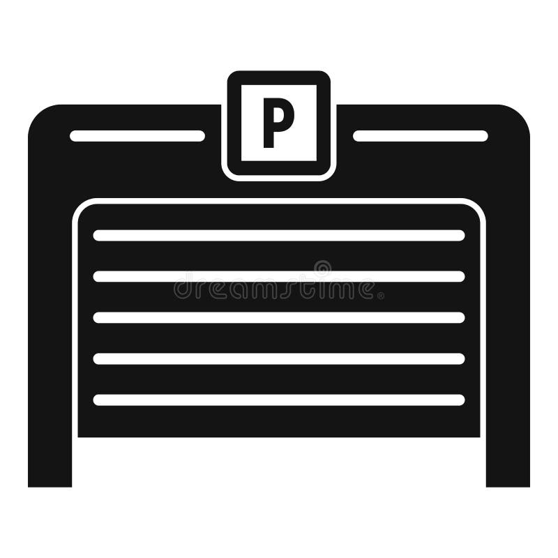 Parking Gate Icon, Simple Style Stock Vector - Illustration of ...