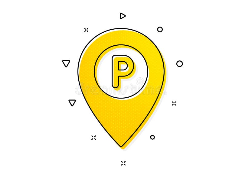 Parking Icon. Location Map Pointer Sign. Vector Stock Vector - Illustration of park, sign: 185945033