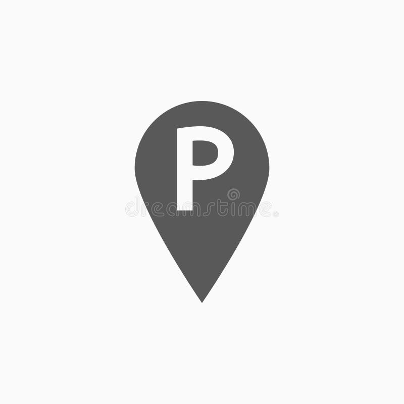 Parking Icon, Pin Parking Vector, Pin, Map Stock Vector - Illustration ...