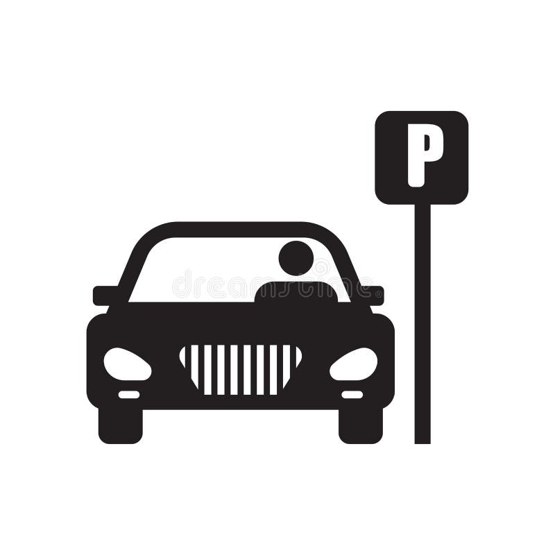 Parking Icon Vector Sign and Symbol Isolated on White Background ...