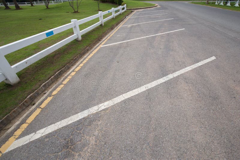 Parking lane outdoor. stock photo. Image of park, lane - 114831360
