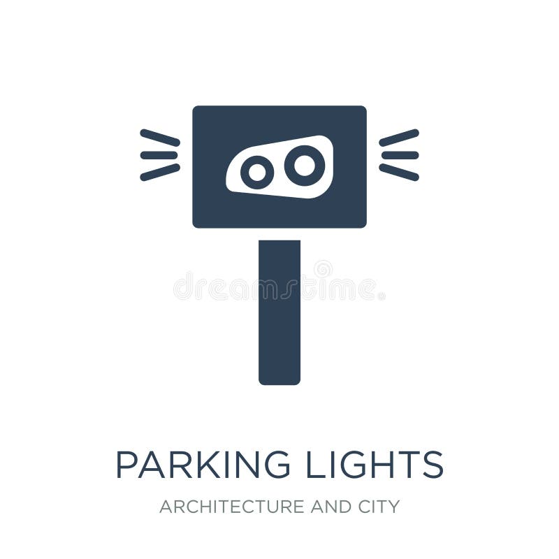 Parking Icon in Trendy Design Style. Parking Icon Isolated on White ...