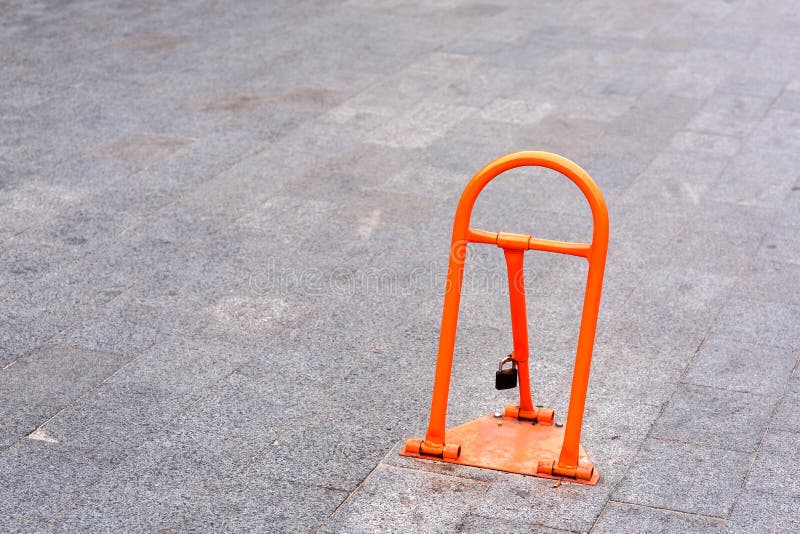 Car parking lock stock photo. Image of equipment, reserved - 30714408