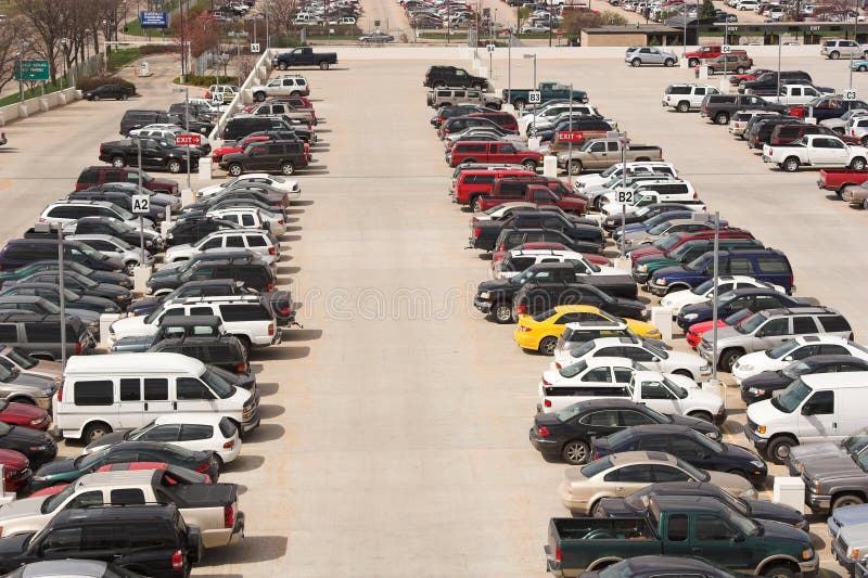 Car parking straight angle editorial image. Image of tower - 23632290