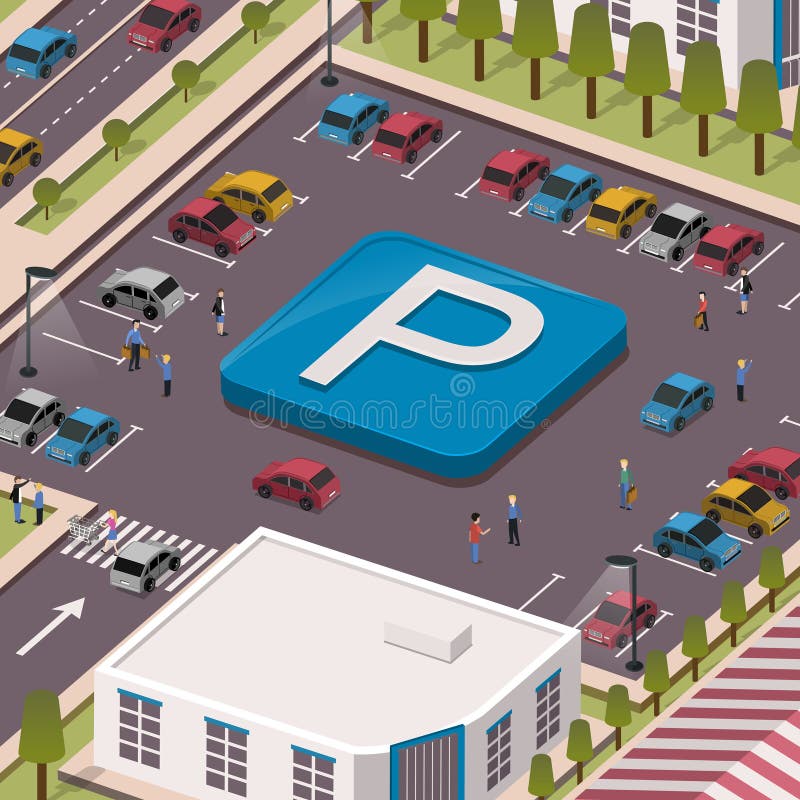 Cartoon Parking Lot Stock Illustrations – 957 Cartoon Parking Lot Stock ...