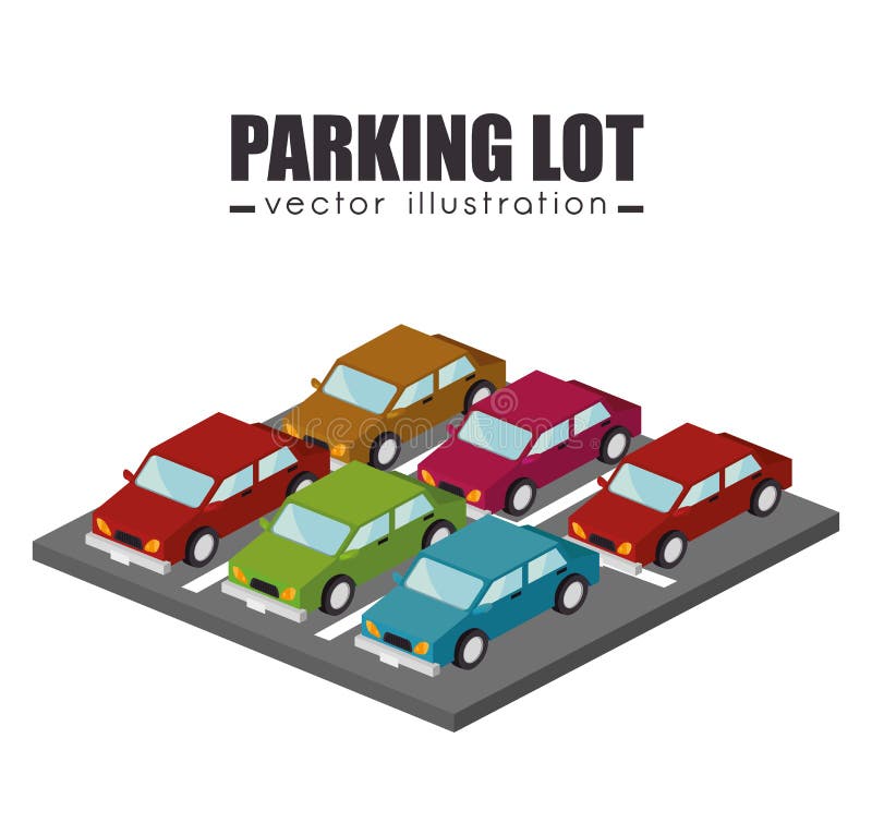 Parking lot design stock illustration. Illustration of sign - 71735266