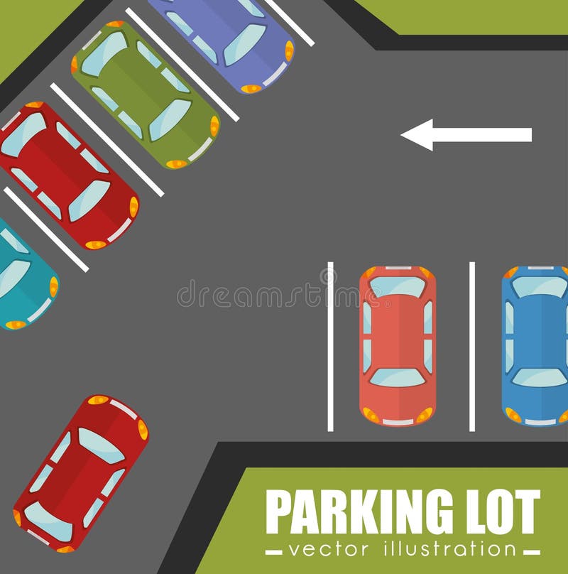 Parking lot design stock illustration. Illustration of auto - 71735296