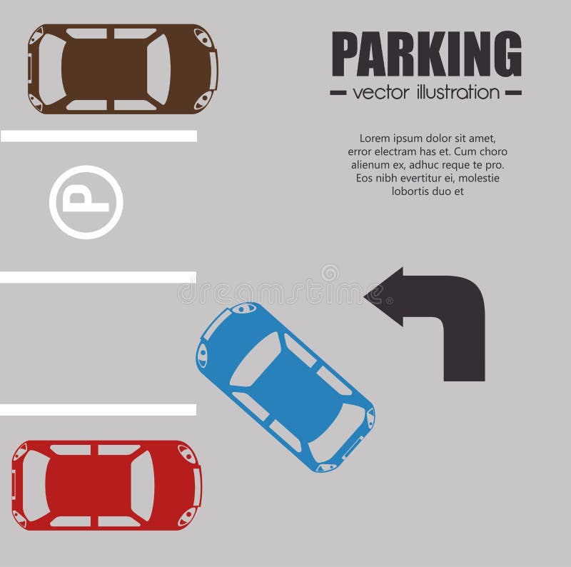 Parking Lot Design. Park Icon. White Background , Vector Graphic Stock ...
