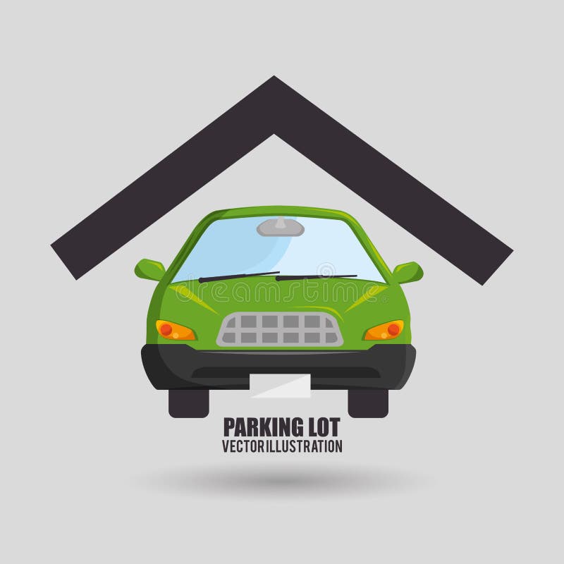 Parking lot design stock illustration. Illustration of destination ...