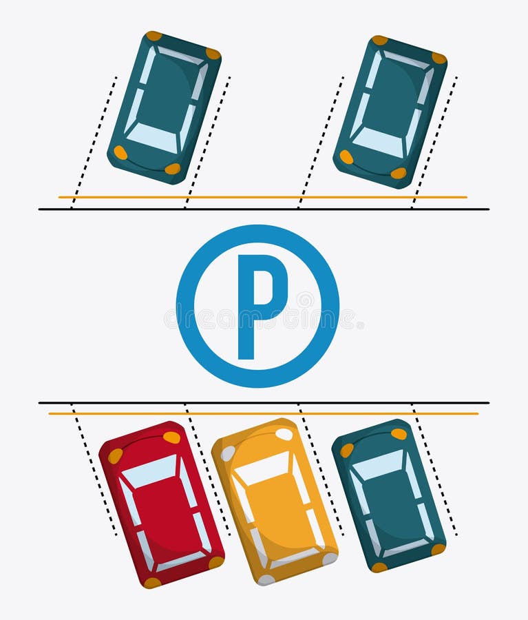 Parking Lot Design. Park Icon. White Background , Graphic Stock ...