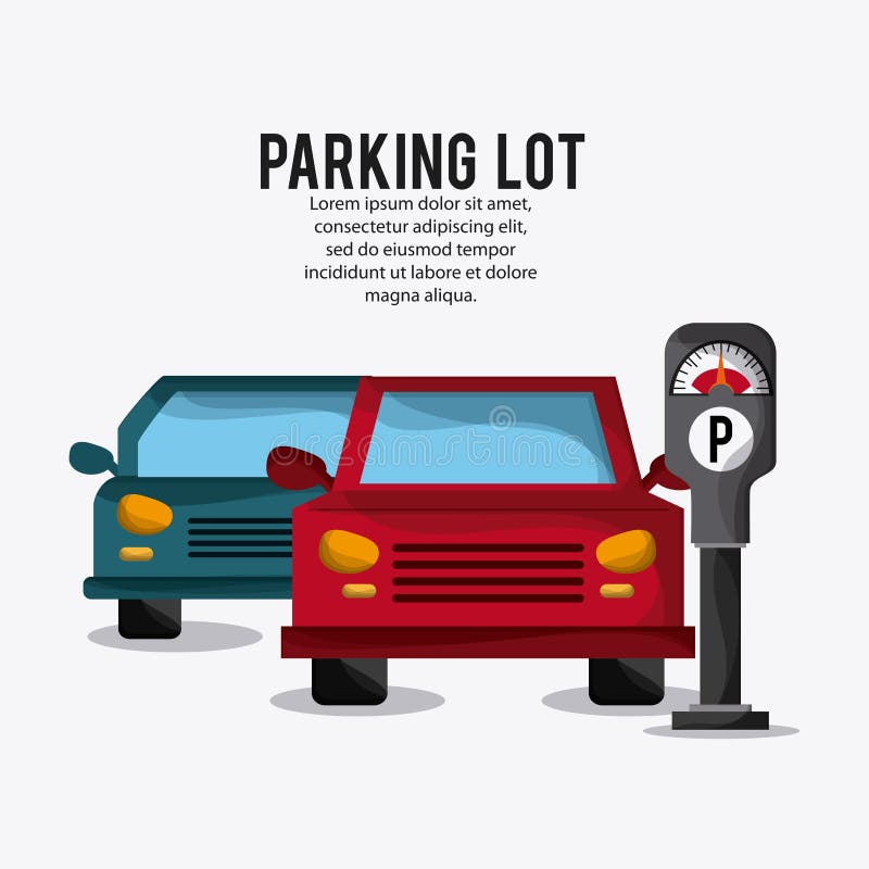 Parking Lot Design. Park Icon. White Background , Vector Graphi Stock ...