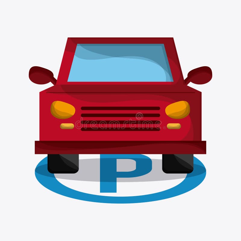 Parking Lot Design. Park Icon. White Background , Vector Graphic Stock ...