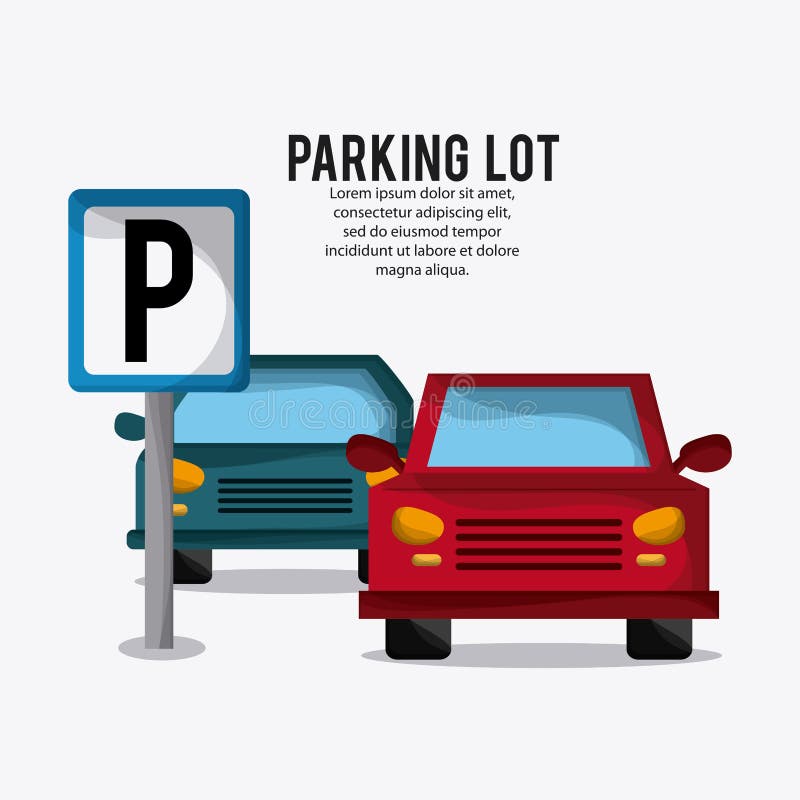Parking Lot Design. Park Icon. White Background , Vector Graphic Stock ...