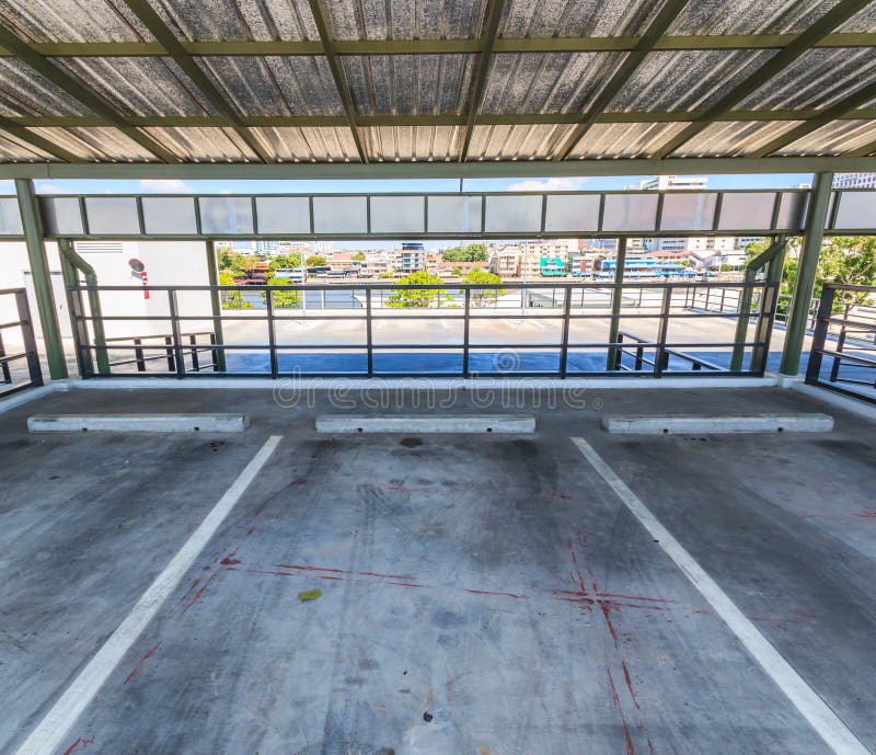 Parking lot stock image. Image of floor, city, concrete - 101811721