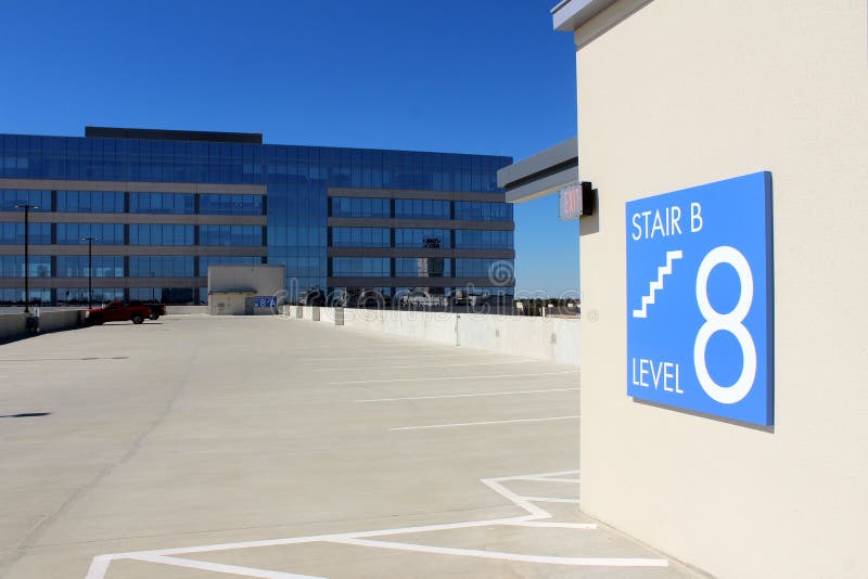 Parking lot at level eight stock photo. Image of eight - 81877294