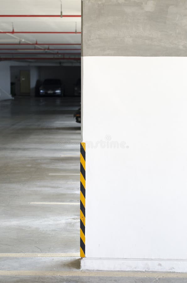 Parking Lot Number Wall,parking Area Stock Image - Image of structure ...
