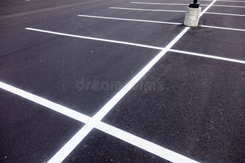 Parking Lot Painted Lines stock image. Image of vertical - 33127963