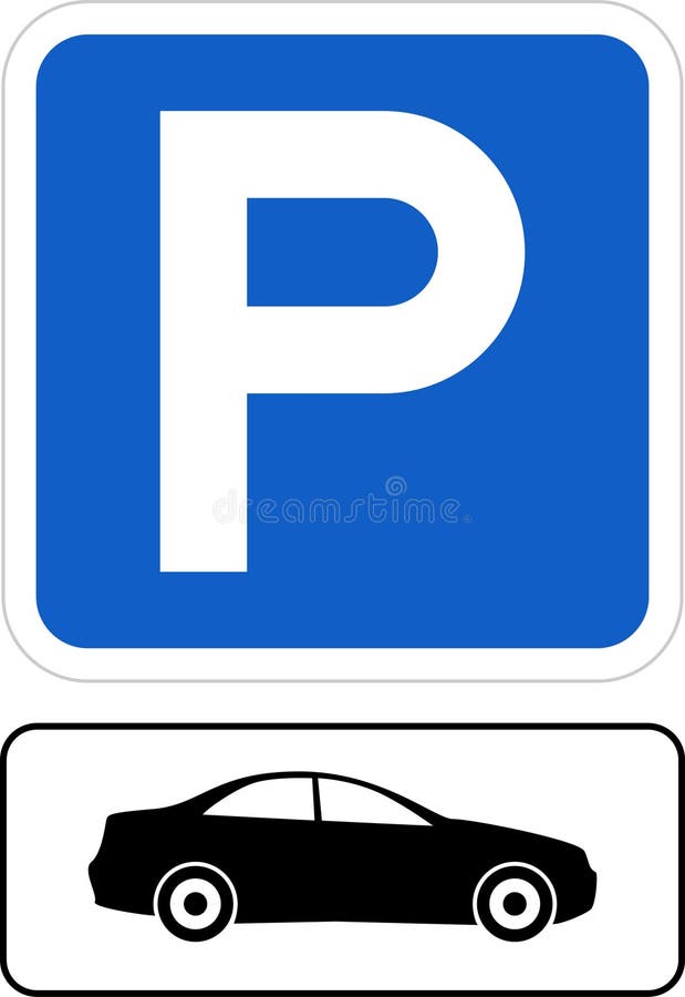 Parking Lot, Road Signs, Set, Vector Icon. Parking Signs Vector. Stock ...