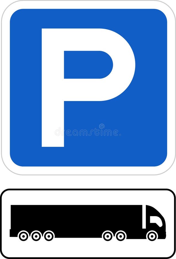 Parking Lot, Road Signs, Set, Vector Icon. Parking Signs Vector. Stock ...