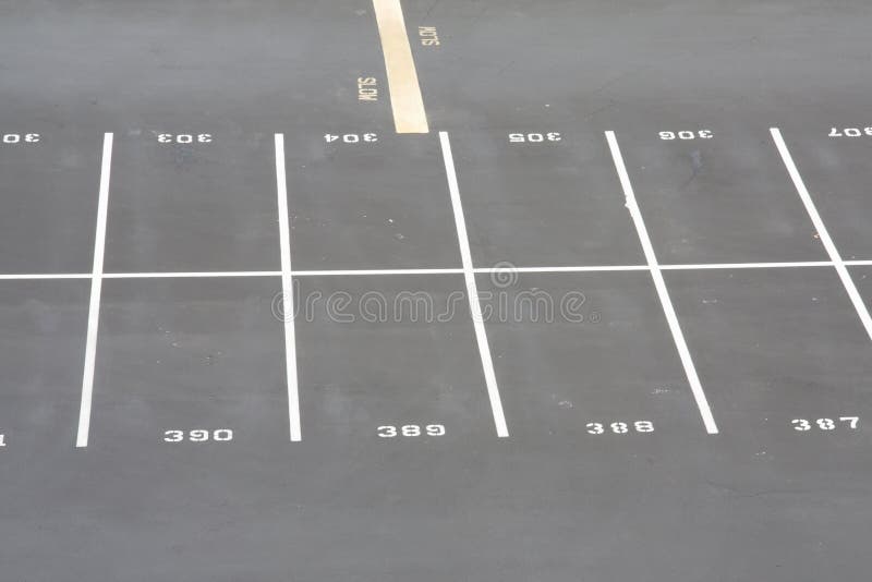 Numbered parking lot stock image. Image of numbers, white - 18708359
