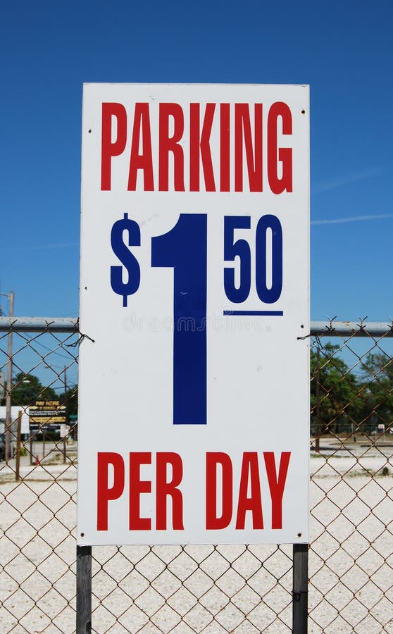 Parking Lot Sign Picture. Image: 4952308