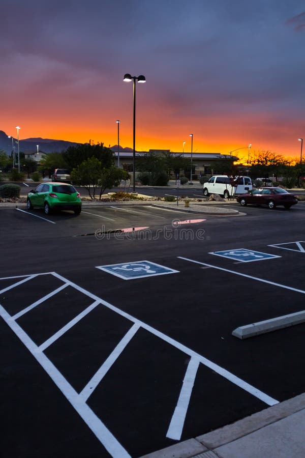 550 Empty Parking Lot Sunset Stock Photos - Free & Royalty-Free Stock ...