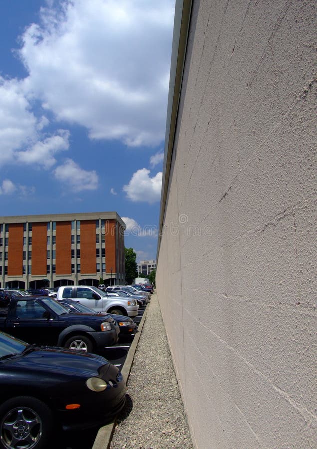 Parking Lot Wall With Buildings Picture. Image: 1130425