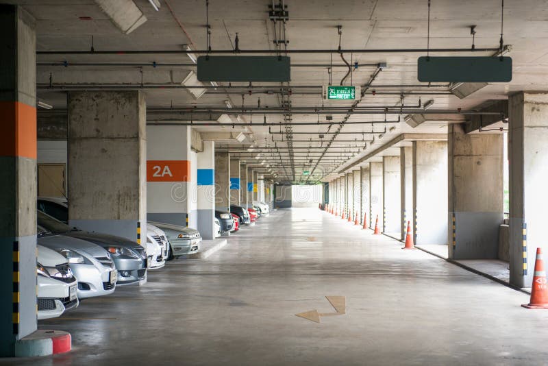 Parking Lots in Building Parking Stock Image - Image of inside, vehicle ...