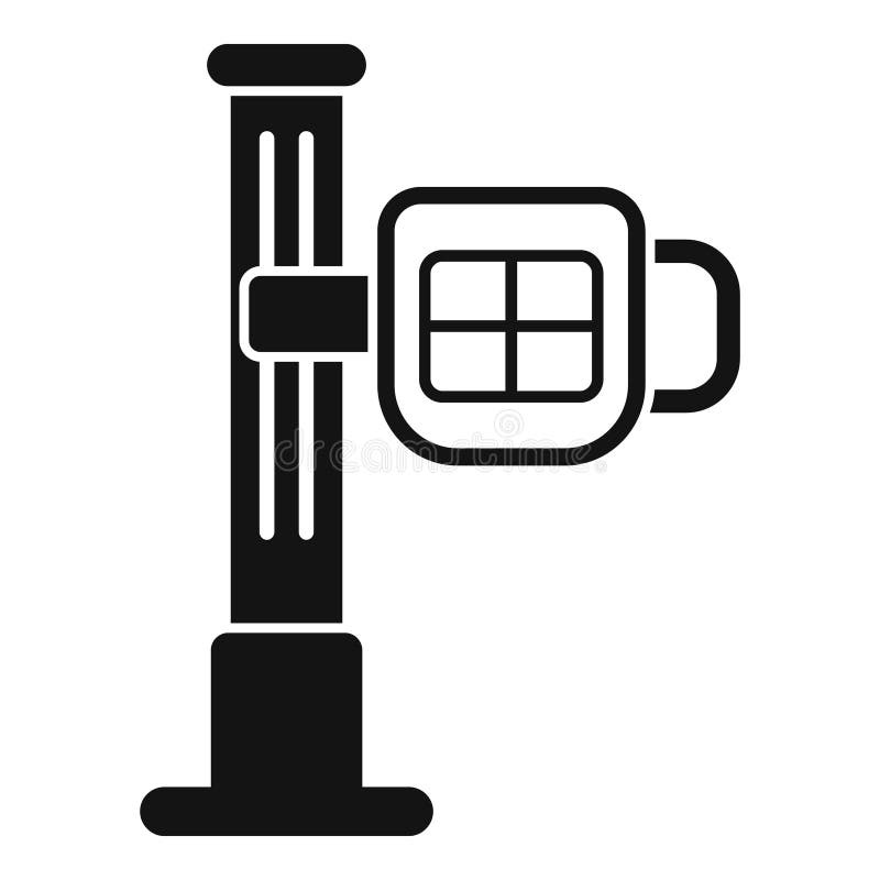 Parking Machine Displaying Green Light Icon Stock Illustration ...