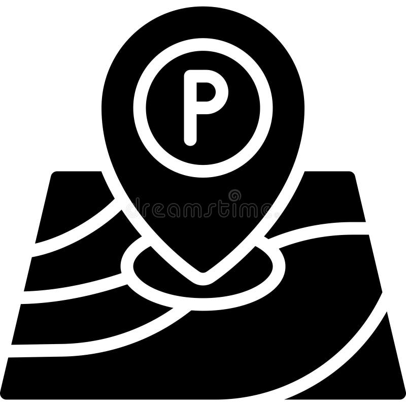 Parking Map Icon, Location Map and Navigation Vector Stock Vector ...