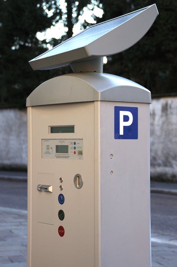 Car Parking Meter. Metered Rome, Italy. Stock Photo - Image of life ...