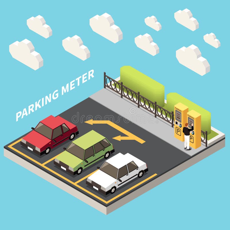 Meter Outdoor Parking Stock Illustrations – 157 Meter Outdoor Parking ...