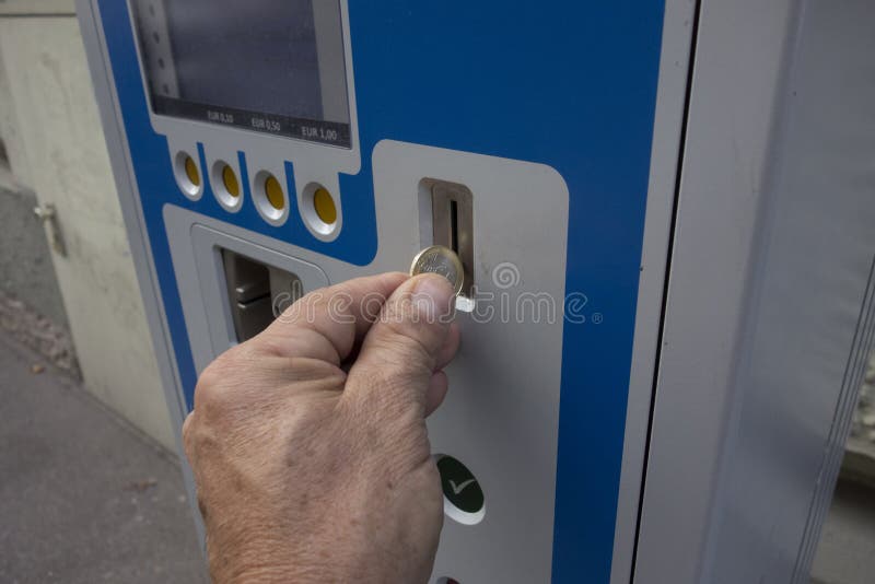 Pay and Display machine stock image. Image of board, costs - 731307