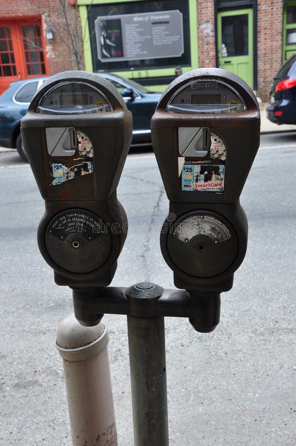 Parking Meter, Philadelphia. Editorial Photo - Image of machine ...