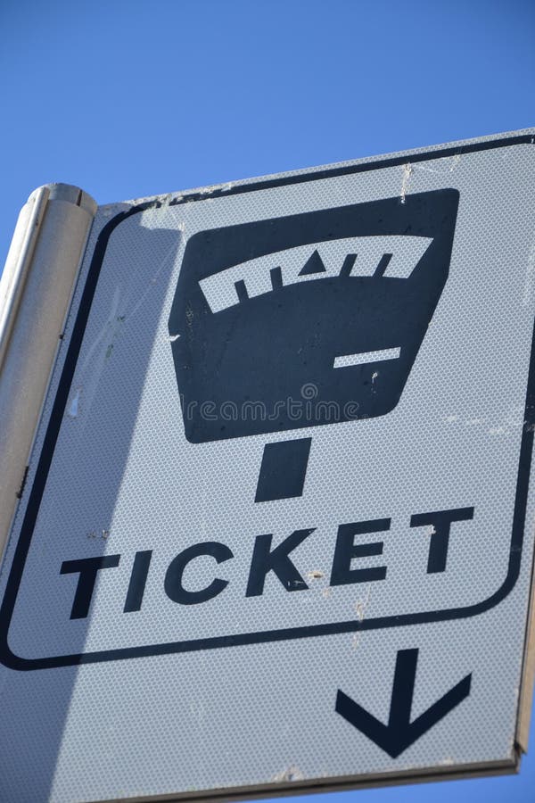 Metered Parking Sign stock image. Image of warn, park, warning - 506949