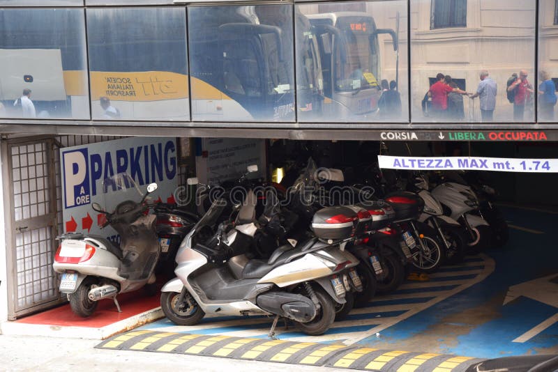 Parking in Rome - Rome, Italy Editorial Photography - Image of italia ...