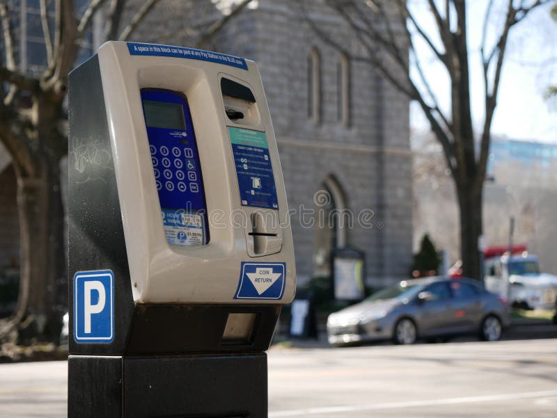 Parking Pay Station stock image. Image of station, parking - 140337551