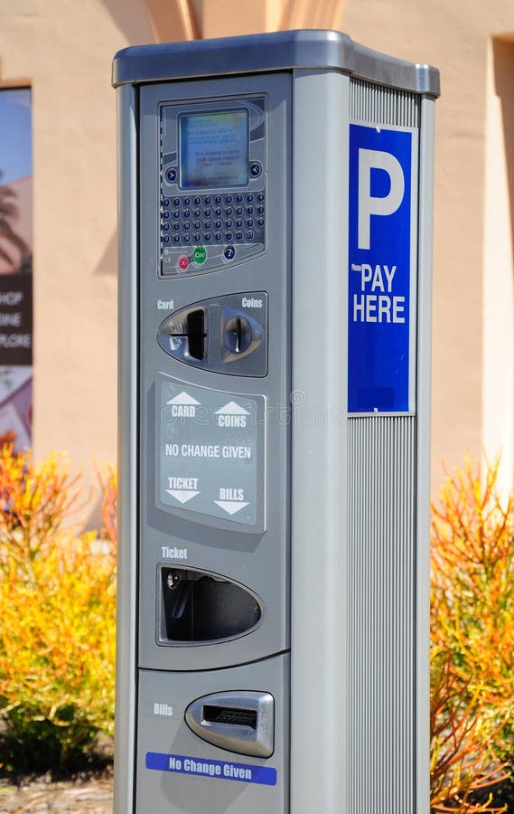 Parking payment machine. stock photo. Image of equipment - 45460980