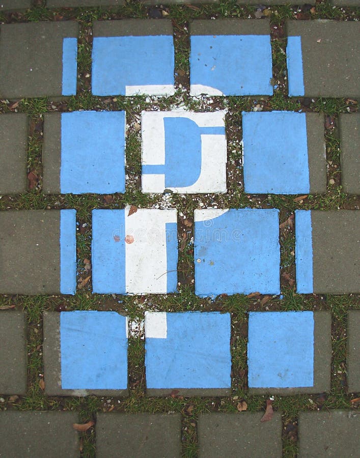 Paraplegic Parking stock photo. Image of shapes, paint, disabled - 96862