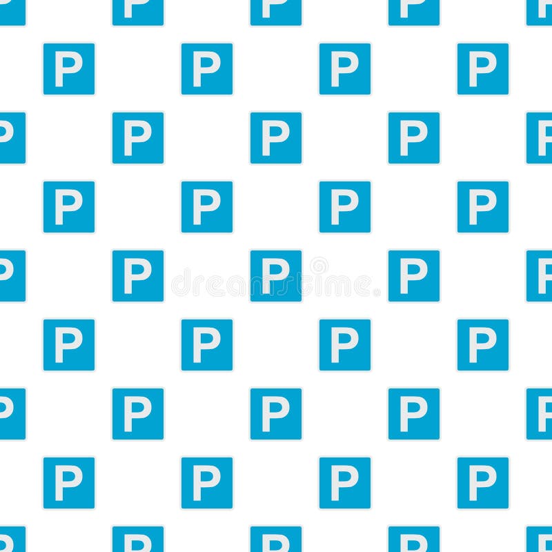 Parking Place Pattern Seamless Stock Vector - Illustration of street ...
