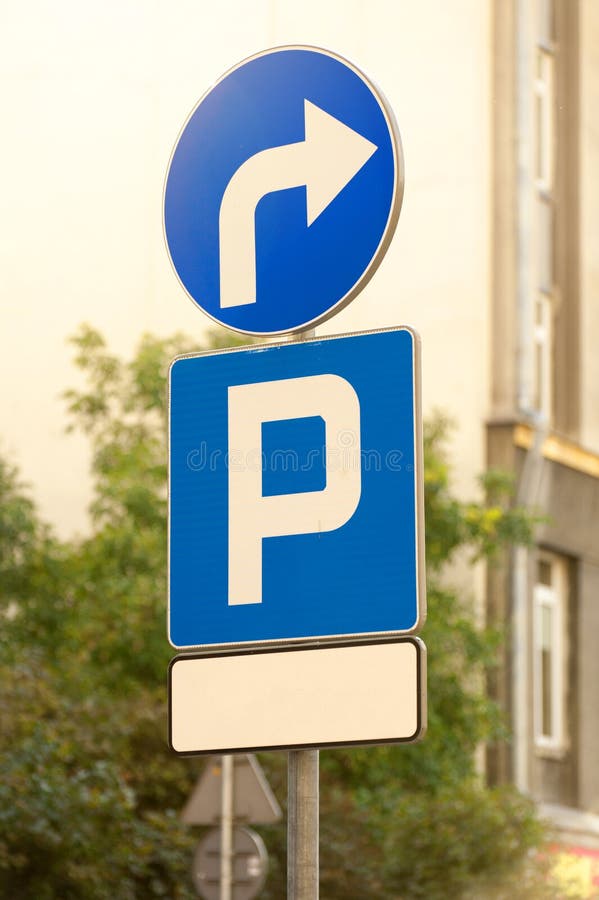 Parking place road sign stock photo. Image of auto, europe - 127775042