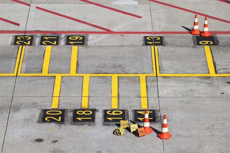 Parking position stock photo. Image of airline, chocks - 65749786